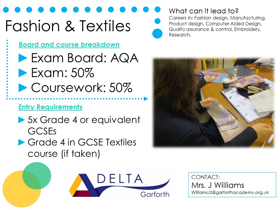 A-Level Textiles Technology - Garforth Academy