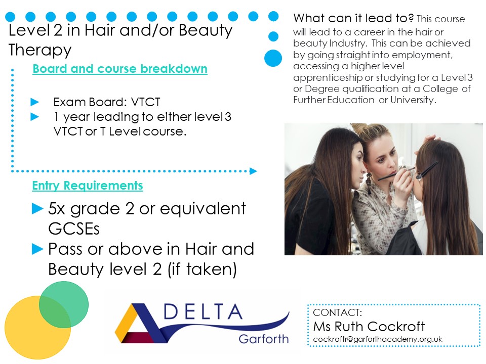 Hair and Beauty L2 - Garforth Academy