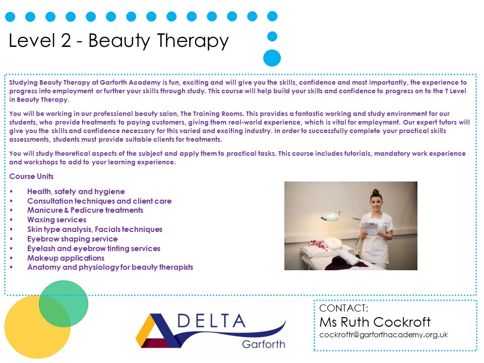 Hair and Beauty L2 - Garforth Academy